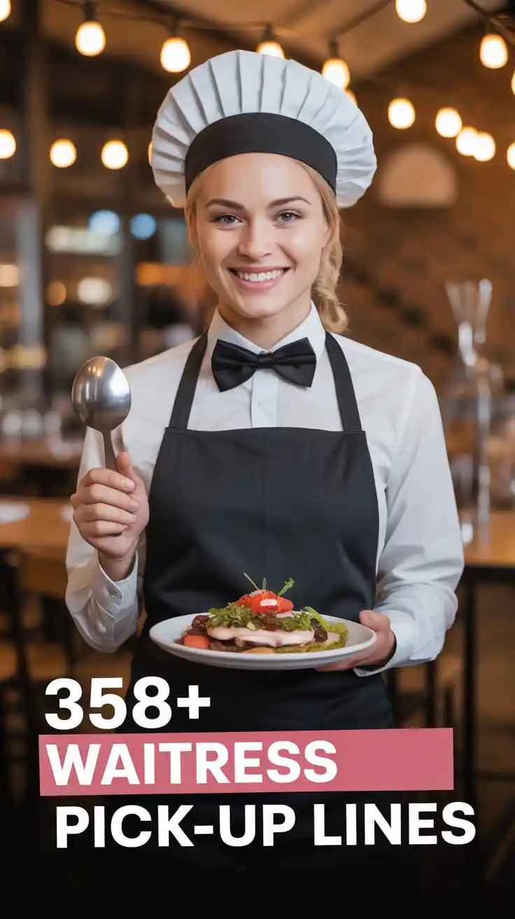 358+ Waitress Server Pick-Up Lines