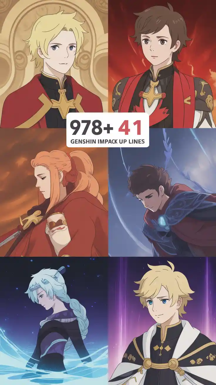 978+ 41 Genshin Impact Pick Up Lines