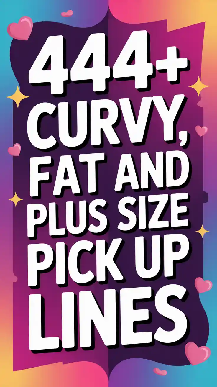 444+ Curvy, FAT and Plus Size Pick Up Lines 💖