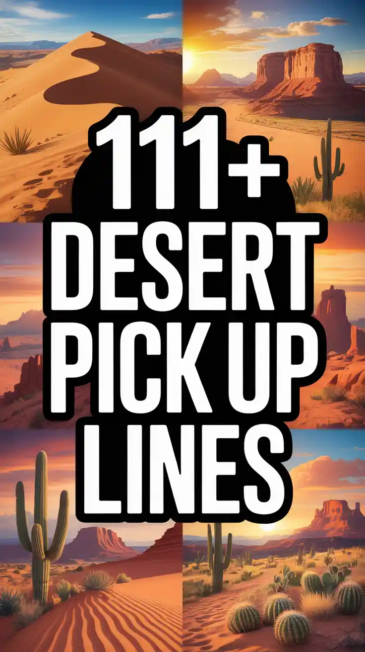 111+ Desert Pick Up Lines 🏜️