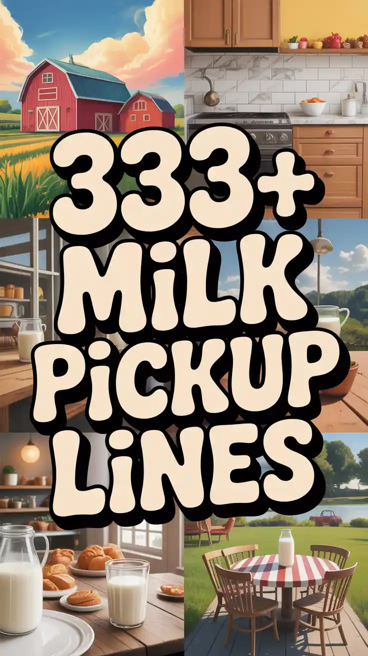 333+ Milk Pickup Lines 🥛💌