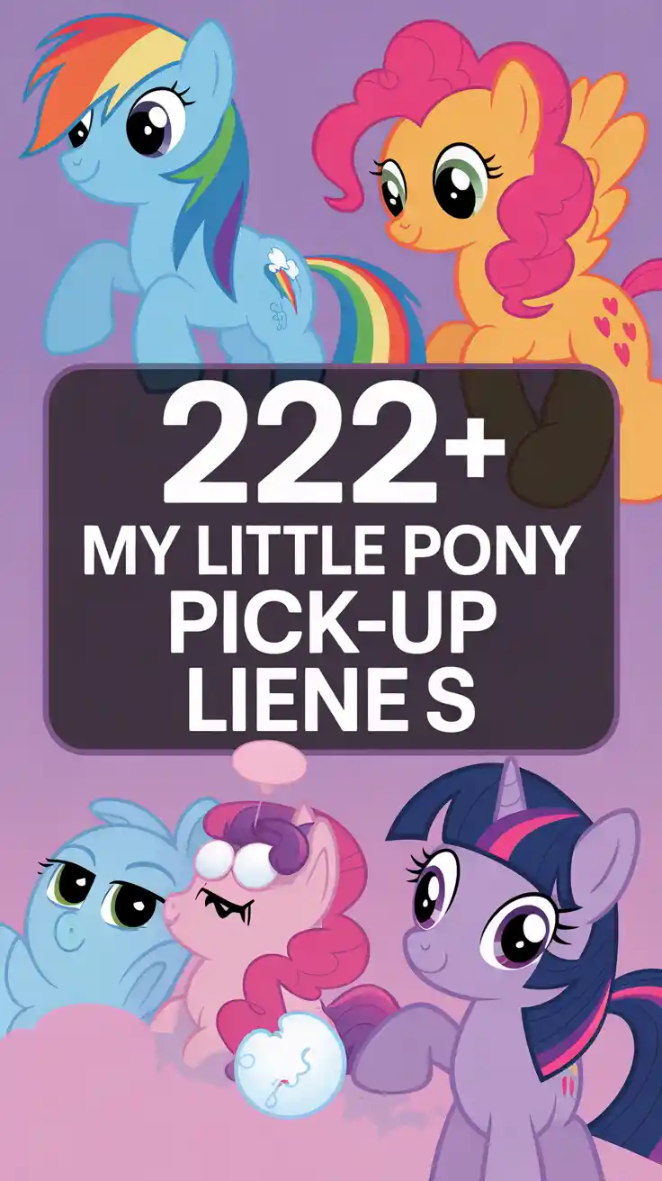 🌈 222+ My Little Pony Pick-Up Lines🦄