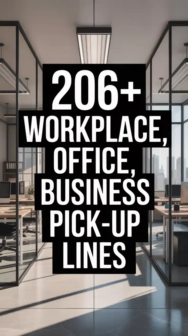 206+ Workplace, Office, Business Pick-Up Lines