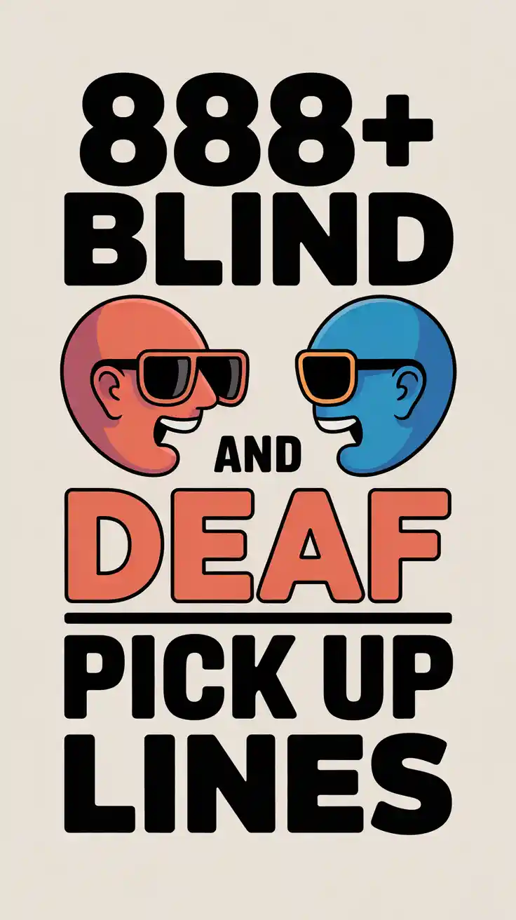 888+ Blind and Deaf Pick Up Lines