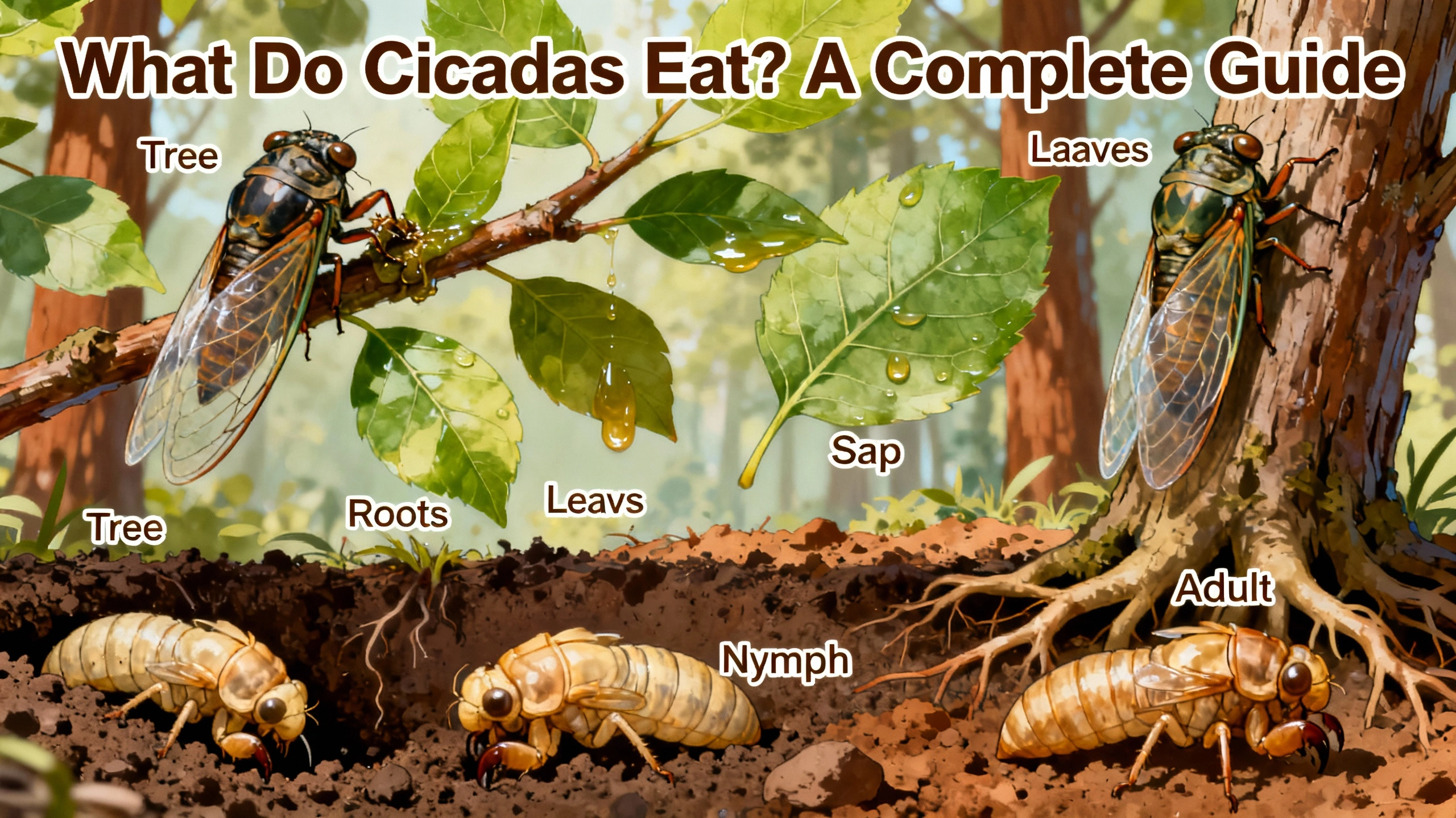 What Do Cicadas Eat? | Cicada Diet Explained